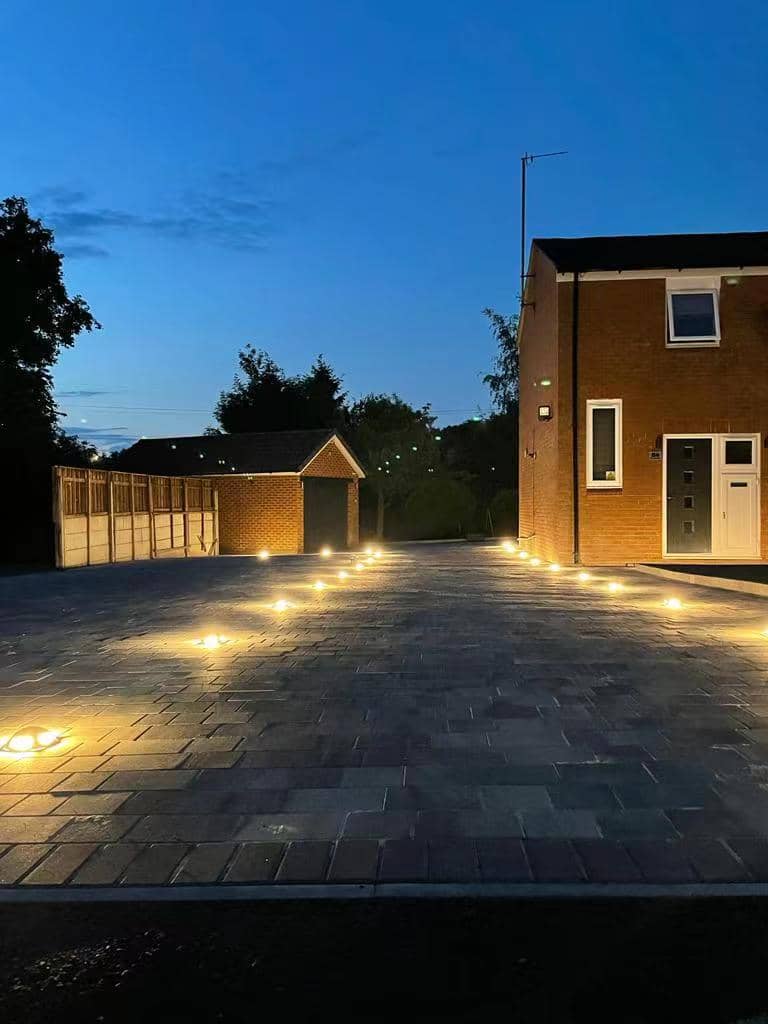 How to light up your driveway carpark with a Lucande Jeffrey LED floor ...
